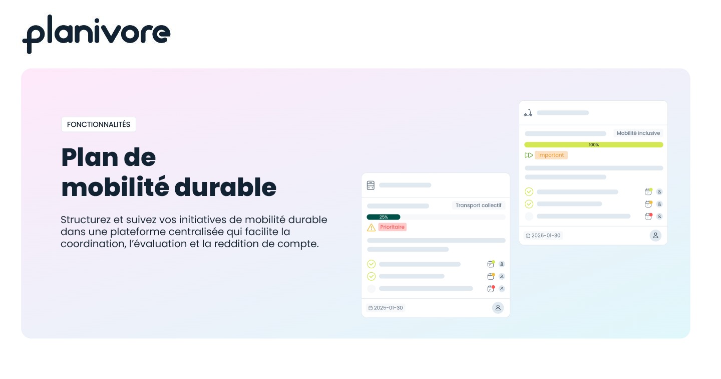 Sustainable mobility plan tracking with Planivore: structure ...