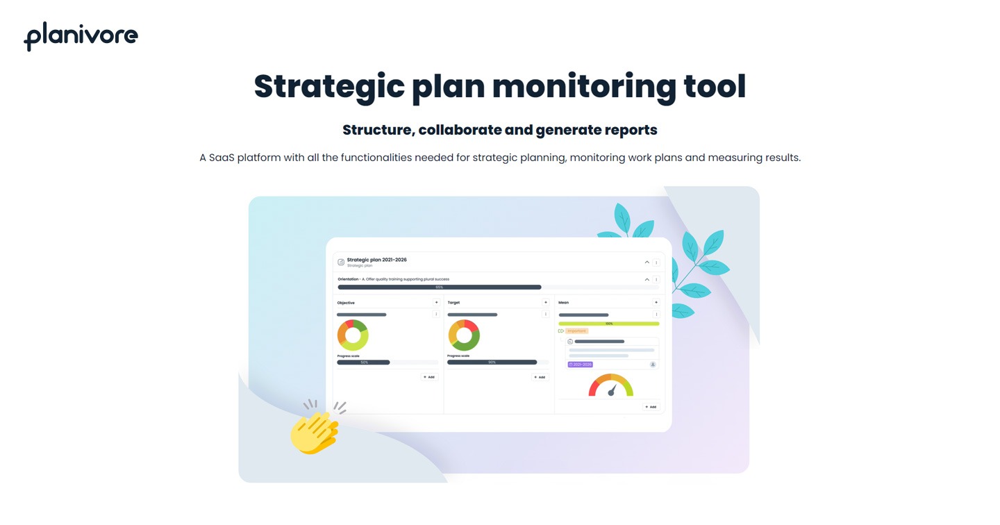 Strategic Plan Monitoring Tool | planivore
